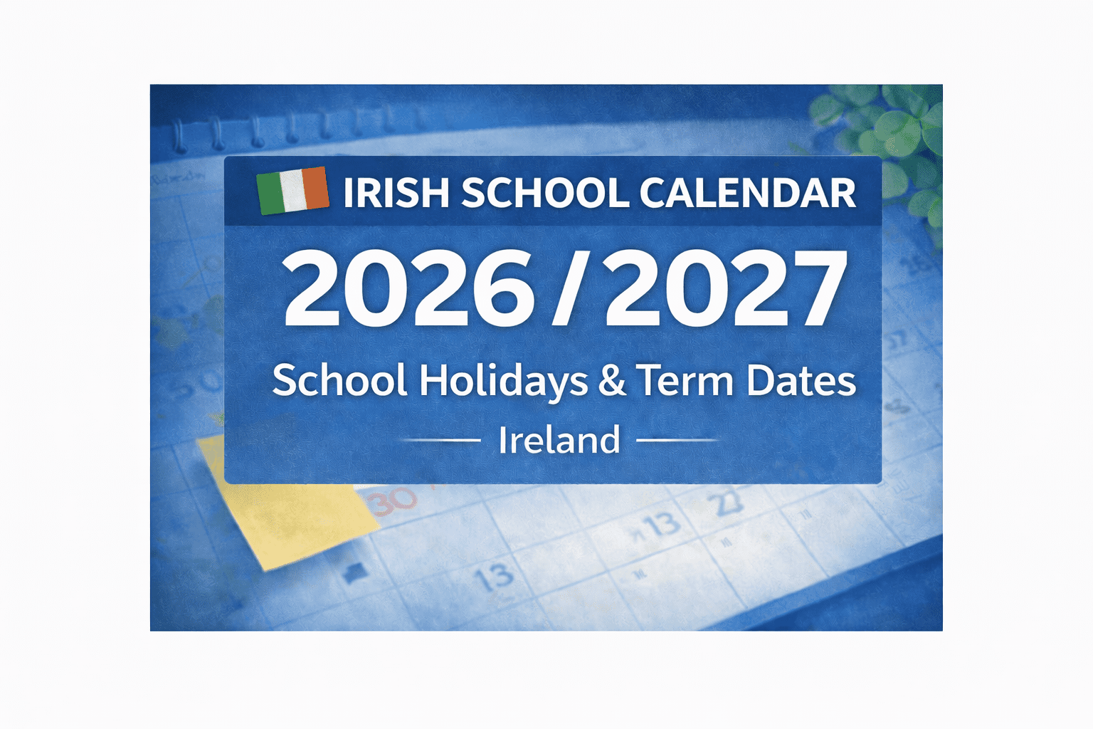 Irish School Holidays & Term Dates 2026/27 > HomeSchool Ireland